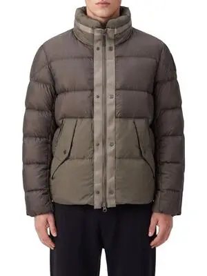 PARAJUMPERS Golburn Water-repellent Quilted Nylon Down Jacket - Mud