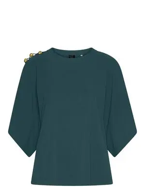 Marella Jersey Kimono-sleeve T-shirt - Navy
