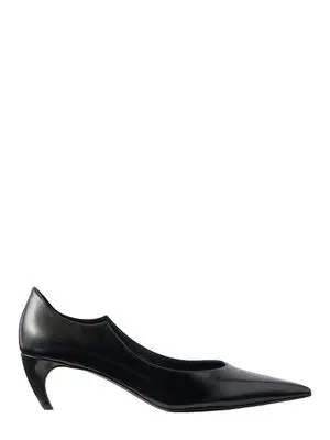 Khaite Valerie 55 Leather Pumps - Black