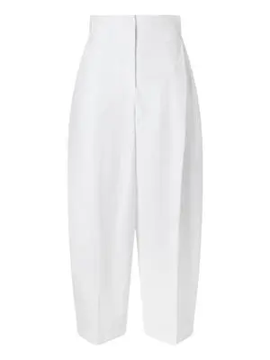 Jacquemus Miami Cotton Tapered Pants - White