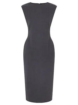 JACQUEMUS La Robe Alba Ruched-detail Drill Midi Dress