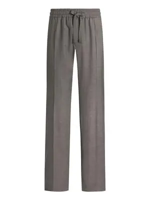 Dolce & Gabbana Bird's Eye Wool Jogging Trousers Pants And Shorts - Multicolor