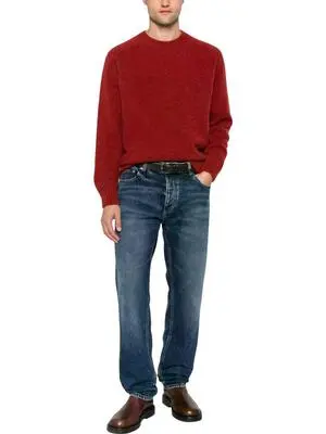 FILIPPO DE LAURENTIIS Crew Neck Long-sleeve Sweater - Red
