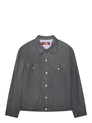 Junya Watanabe Striped Shirt Jacket - Grey