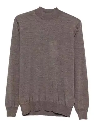 FILIPPO DE LAURENTIIS High-neck Long-sleeve Sweater - Grey