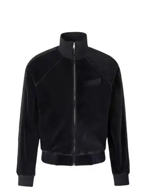 RHUDE Velvet-effect Raglan-sleeve Sweatshirt