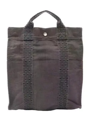 Hermès 2000-2026 Canvas Herline Mm Backpack - Grey