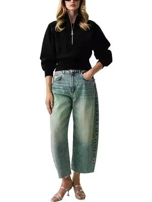 Patrizia Pepe Faded Raw-cut Jeans - Blue