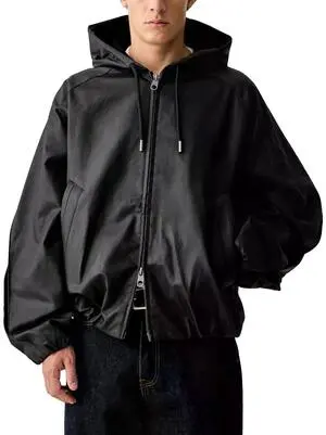 Rains Hooded Raglan-sleeve Jacket - Black