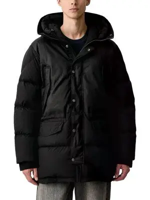 AERONAUTICA MILITARE Hooded Padded Coat - Black