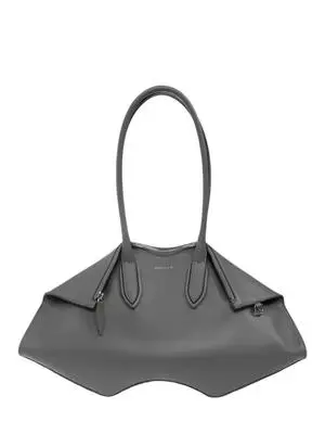 Alexander McQueen Manta Shoulder Bag - Grey