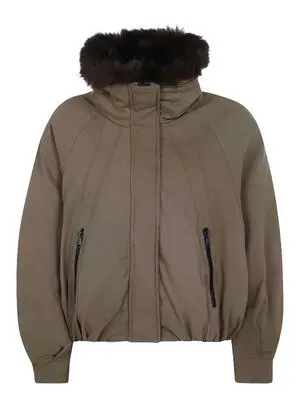 GIOVANNI PARIS Belina Oversized Parka Coat - Brown