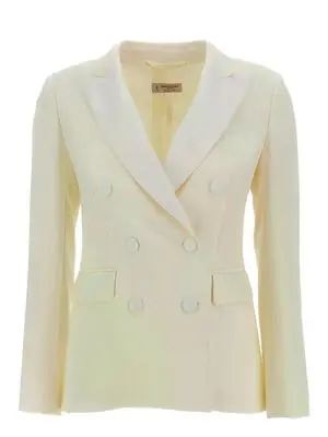 Alberto Biani Double-breasted Peaked-lapels Jacket - Neutrals