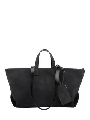A.p.c. Large Le Drummer Suede Tote Bag - Grey