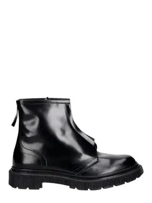 ADIEU PARIS Front-zip Ankle Boots