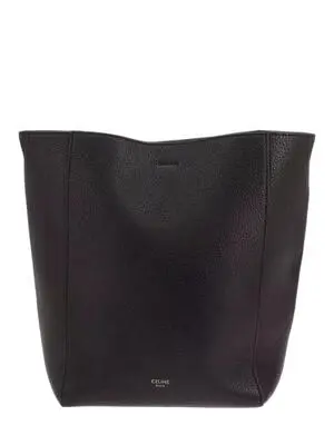 Celine 2020s Leather Shoulder Bag - Black