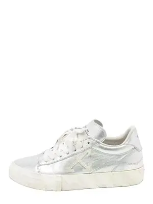 Off-White Vulcanized Lace-up Sneakers - Silver