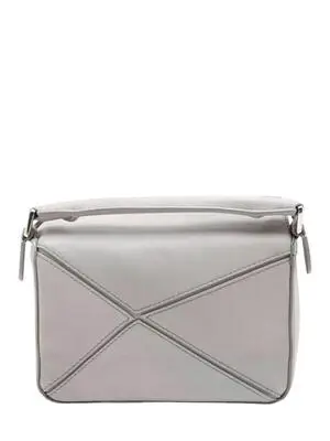 Loewe 2015-2026 Mini Calfskin Puzzle Satchel - Grey