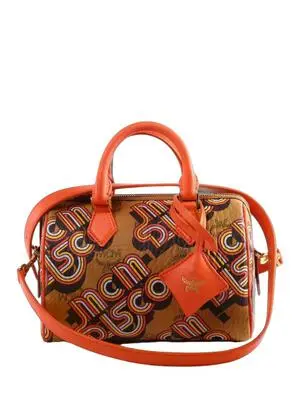 Mcm Small Ella Boston Bag - Neutrals