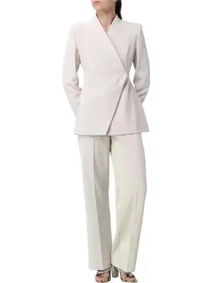 HANITA Asymmetric-front Coat - Neutrals