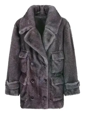 DRHOPE Double-breasted Coat - Grey