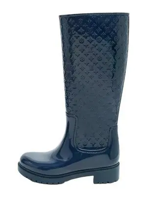 LOUIS VUITTON Monogram Rubber Boots - Blue