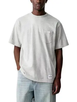 NEIGHBORHOOD Logo-patch Pocket T-shirt - Grey