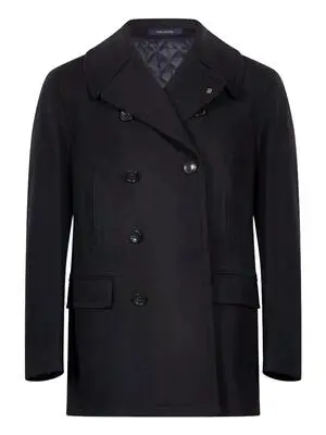 Tagliatore Double-breasted Peacoat - Blue