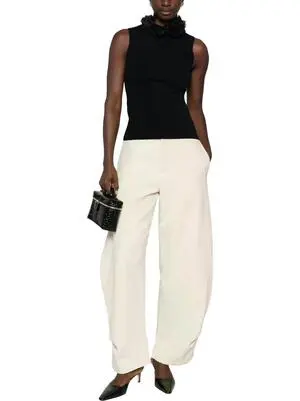Aje Fleura Floral-embellished Sleeveless Top - Black