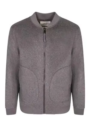 AMARANTO Zip-up Bomber Jacket - Grey