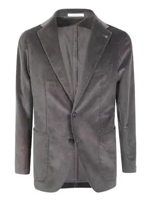 Tagliatore Corduroy Single-breasted Blazer - Brown