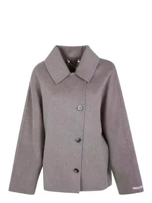 GIOVANNI PARIS Pascale Spread-collar Jacket - Neutrals