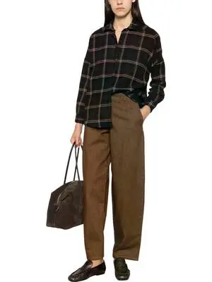 SESSUN Deliwool Check-pattern Shirt