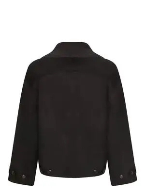 AMARANTO Zip-up Button-cuff Jacket - Black
