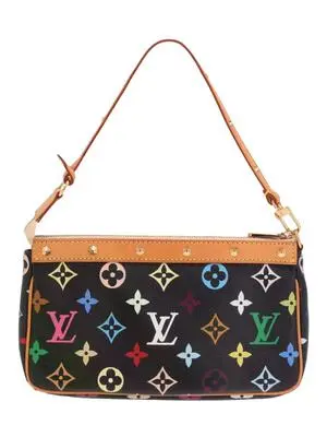 LOUIS VUITTON X Takashi Murakami 2004 Pochette Accessoires Shoulder Bag - Black