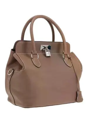 Hermès 2013 Tool Box Leather Tote Bag - Brown