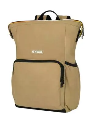 K-WAY Maizy Logo-patch Backpack Brown