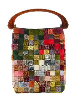 Dries Van Noten Crisp Beaded Top Handle Bag - Multi