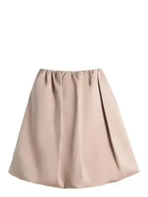 LII Gathered Twill Mini Skirt Xs