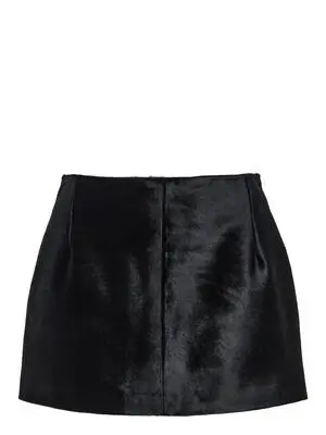 NOUR HAMMOUR Exclusive Avery Pony Hair Mini Skirt