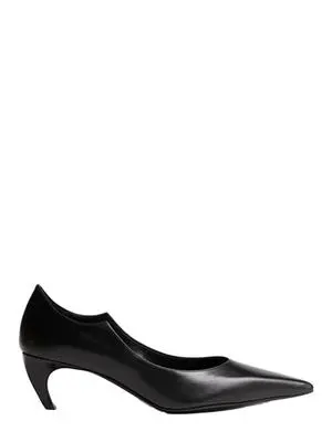 Khaite Valerie Leather Pumps - Black