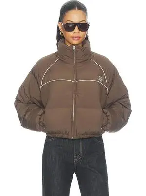 ETERNE Eterne Technical PongÃ© Down Puffer In Brown. Size L. Also