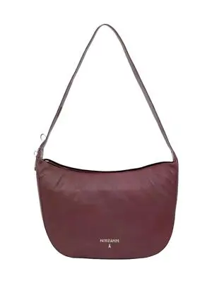 Patrizia Pepe Logo-plaque Leather Shoulder Bag - Red