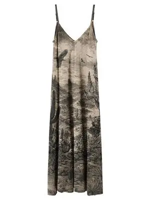 ALOHA FROM DEER Desert Howl Maxi Dress Grey