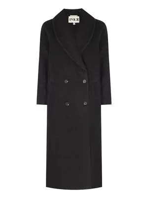 IN.K II The Shawl Wrap Coat - Black