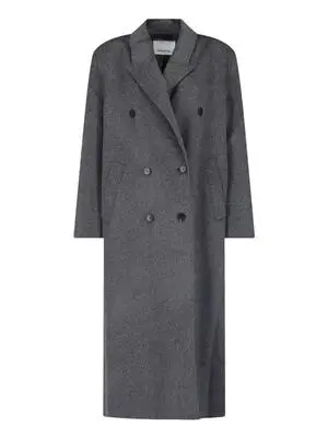 THE FRANKIE SHOP Gaia Double-breasted Coat - Grey