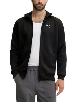 PUMA T7 Logo-embroidered Panelled Jacket - Black