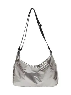 JACK GOMME Joy Light Metallic-effect Shoulder Bag - Silver