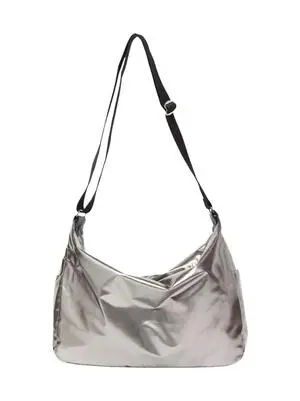 JACK GOMME Joy Light Metallic-effect Shoulder Bag - Silver