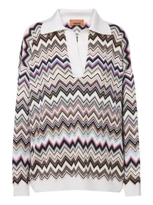 Missoni Zigzag Polo Sweater Multicoloured